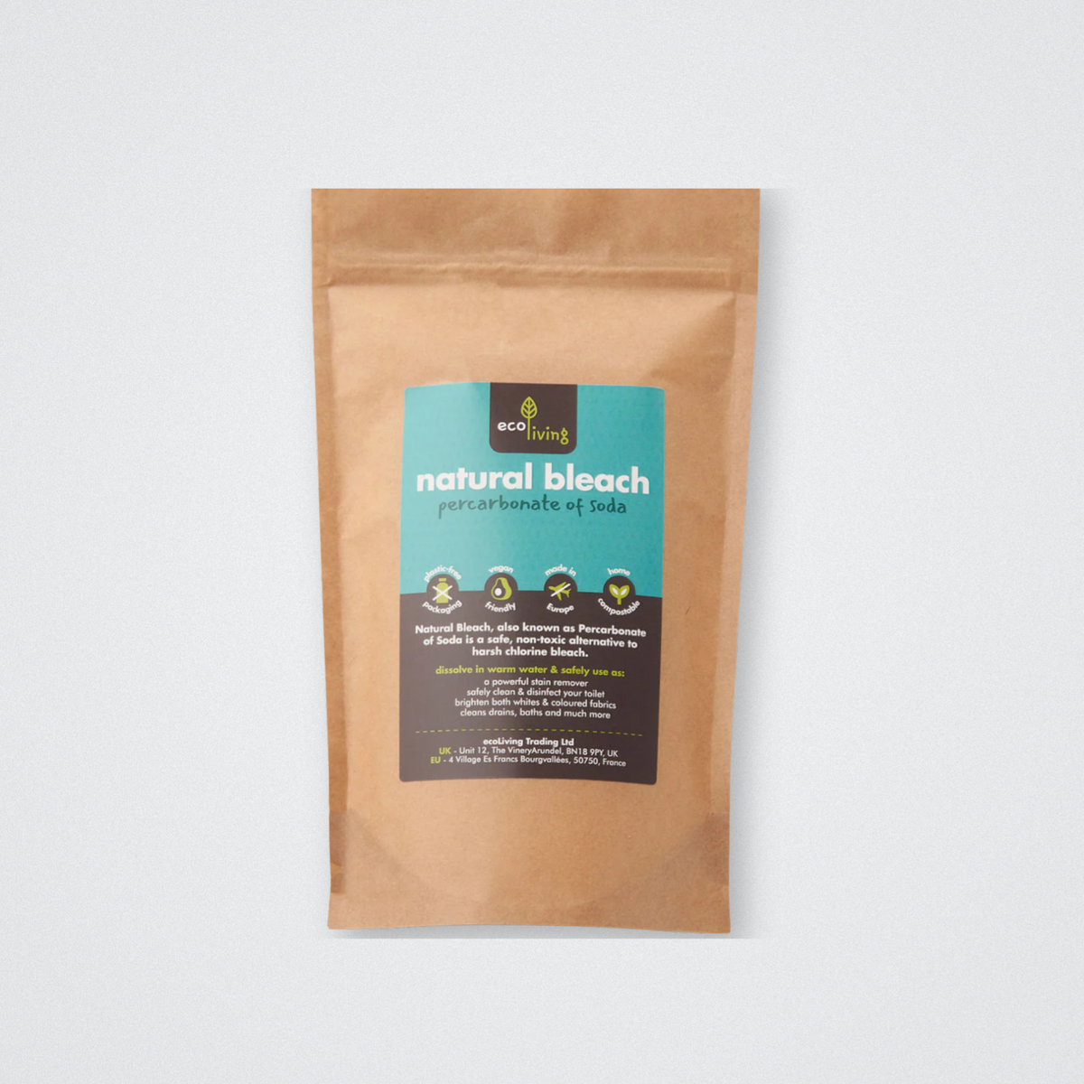 Natural Bleach - Safe, Non-toxic, biodegradable 750g – Plastics Free