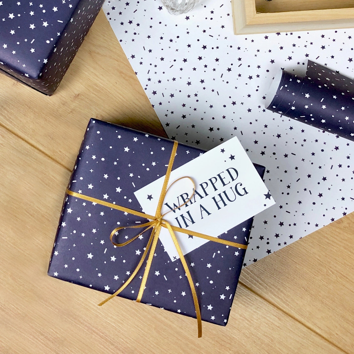 Wrapping paper navy store