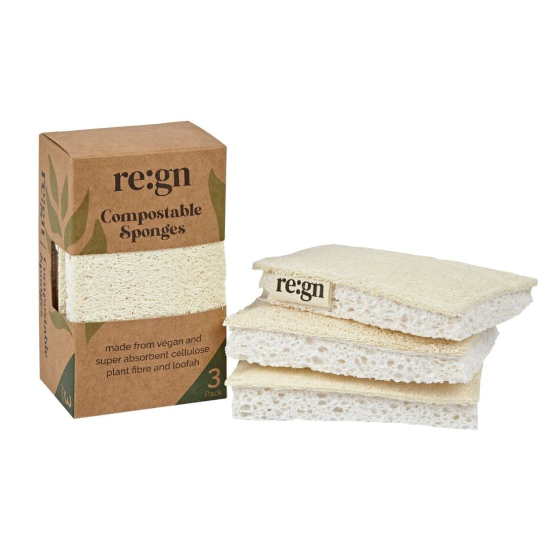 Sisal Kitchen Sponge Scourer (Pack of 3) – Plastics Free