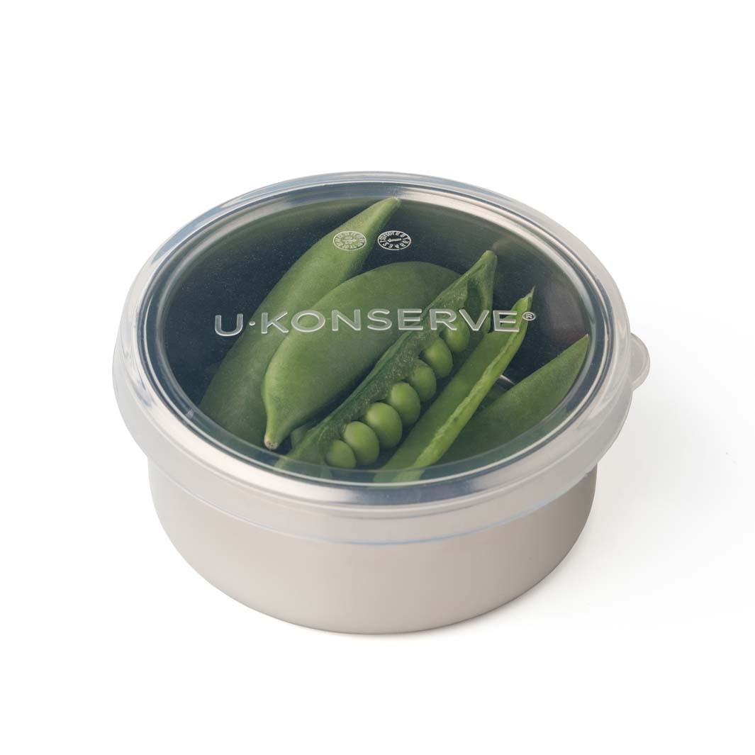 Small Round Container with Silicone Lid - 5oz Clear – Plastics Free