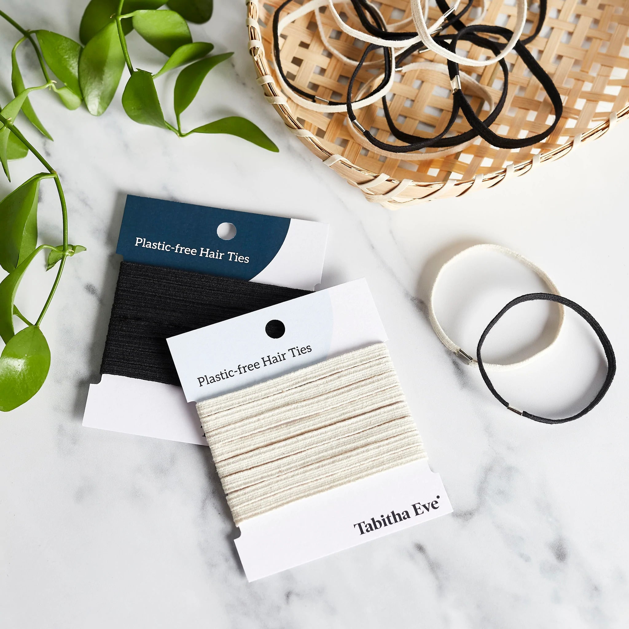 Hair Ties (Set of 8) - Plastic Free, Biodegradable, Recyclable ...